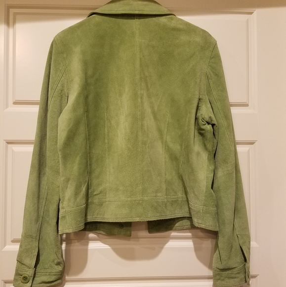 Jackets & Coats | Green Suede Jacket | Poshmark